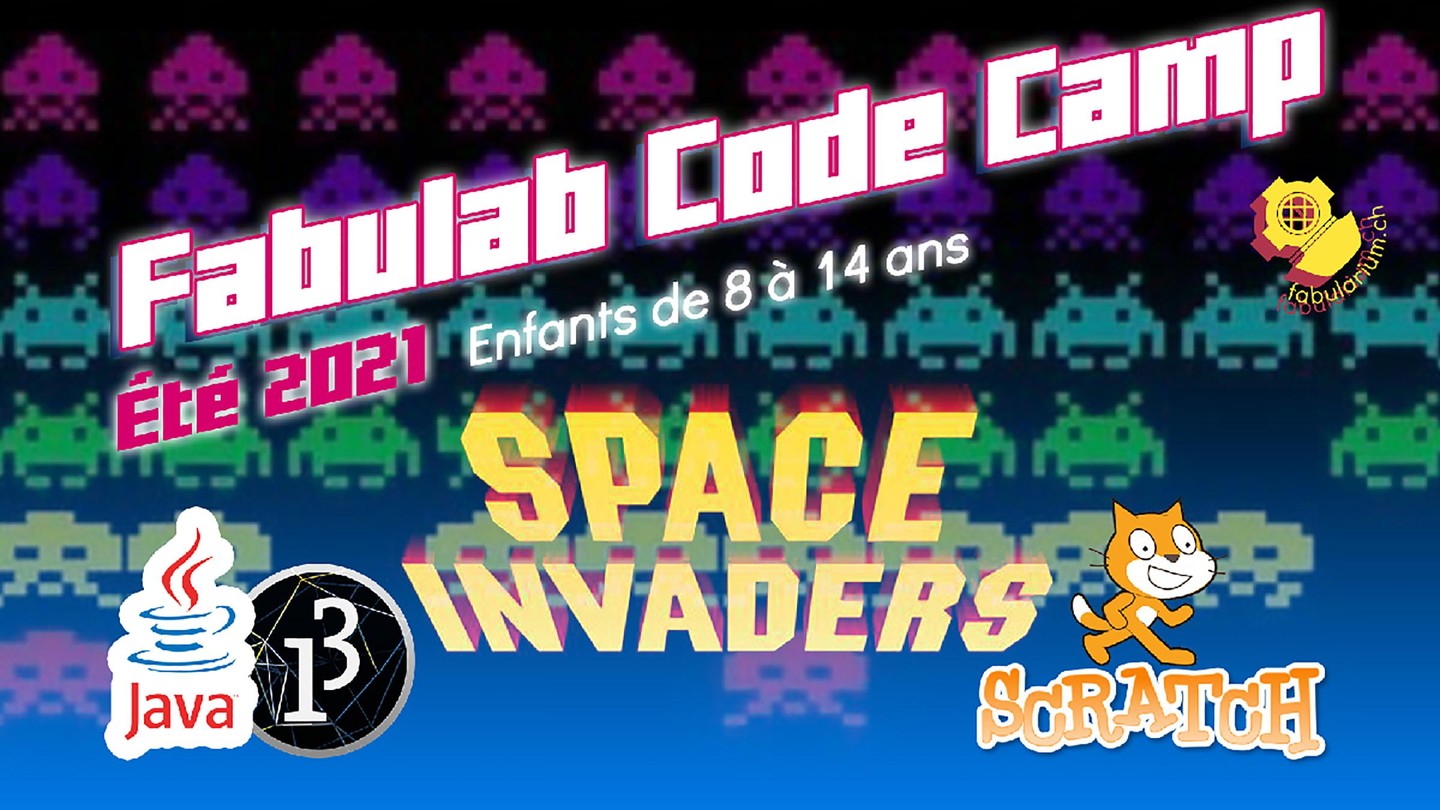 Code camp d'été 2021, Fabulab : création d'un jeu vidéo, 8 - 14 ans - EPFL