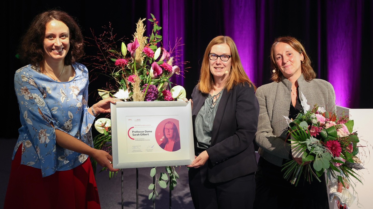 Sarah Gilbert wins the 2021 Erna Hamburger Prize - EPFL