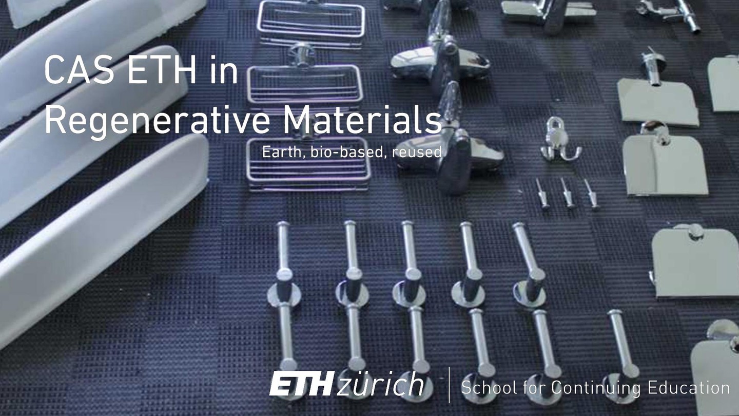 M. Bastien Masse talks at the CAS on Regenerative Materials - EPFL