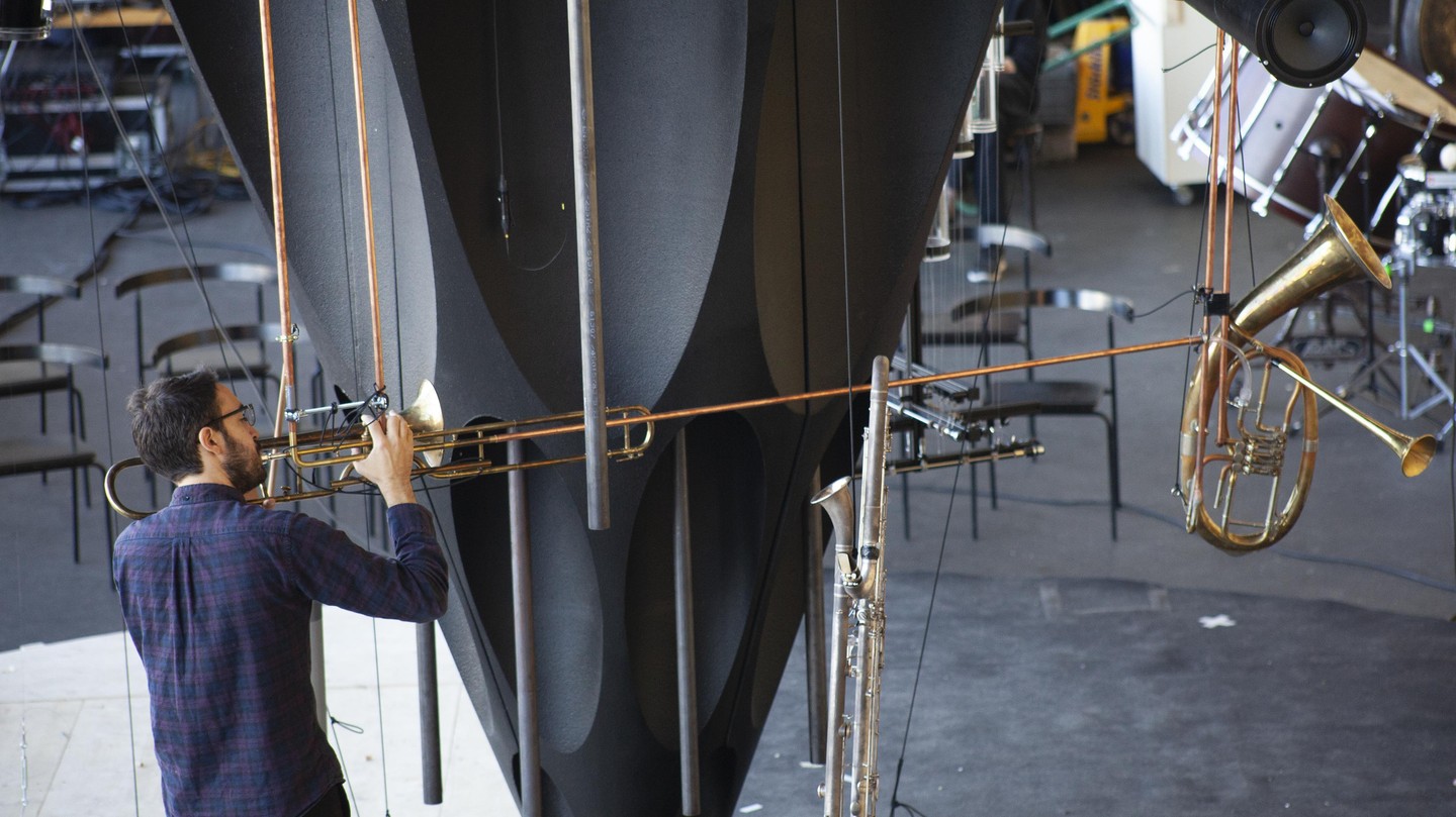 Rohrwerk: a 45-meter experimental musical instrument comes to EPFL - EPFL