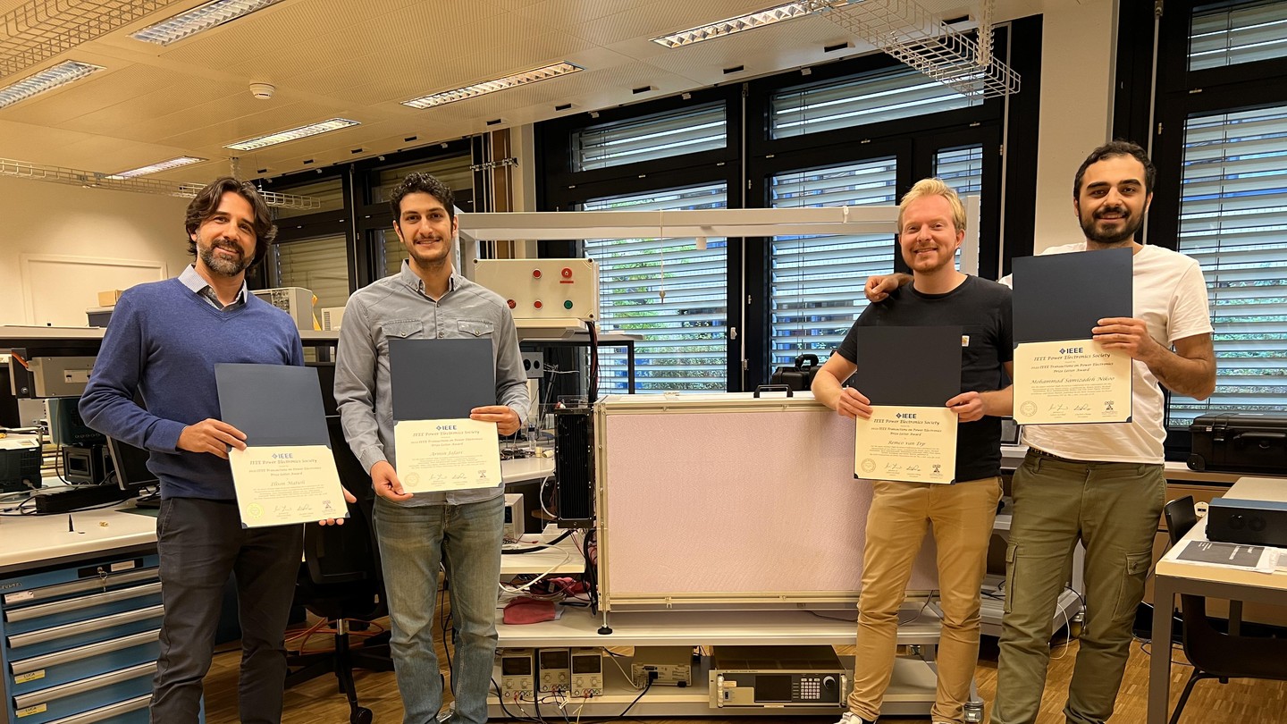POWERlab team awarded the 2021 IEEE TPEL Prize Letter Award - EPFL