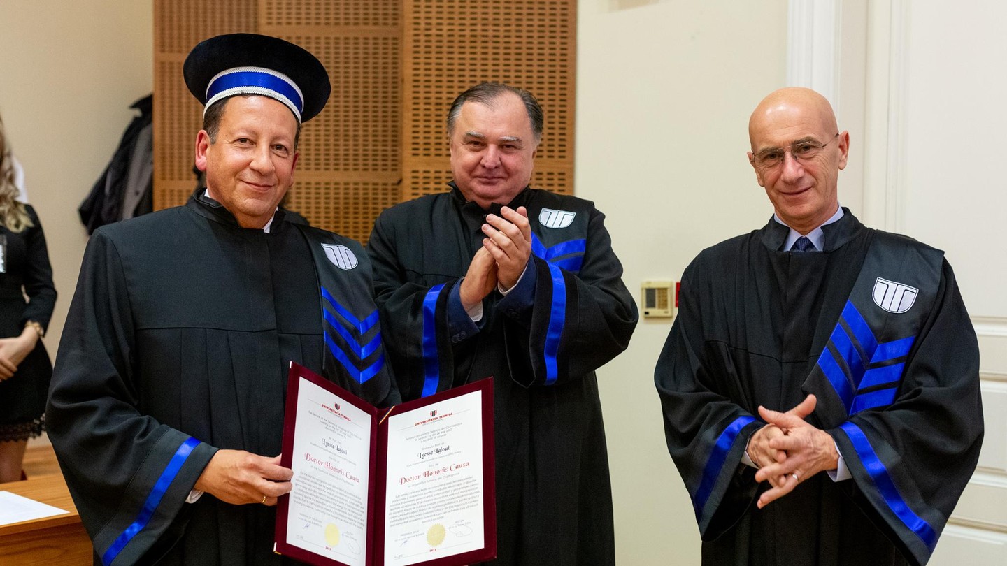 Professor Lyesse Laloui awarded a doctorate honoris causa - EPFL