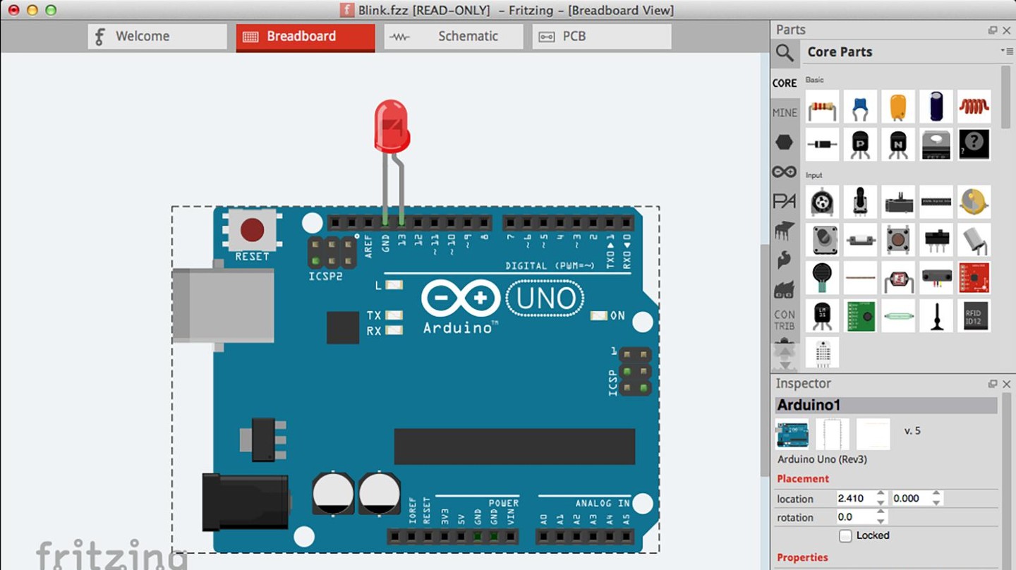 Logiciel Fritzing, dès 14 ans. - EPFL