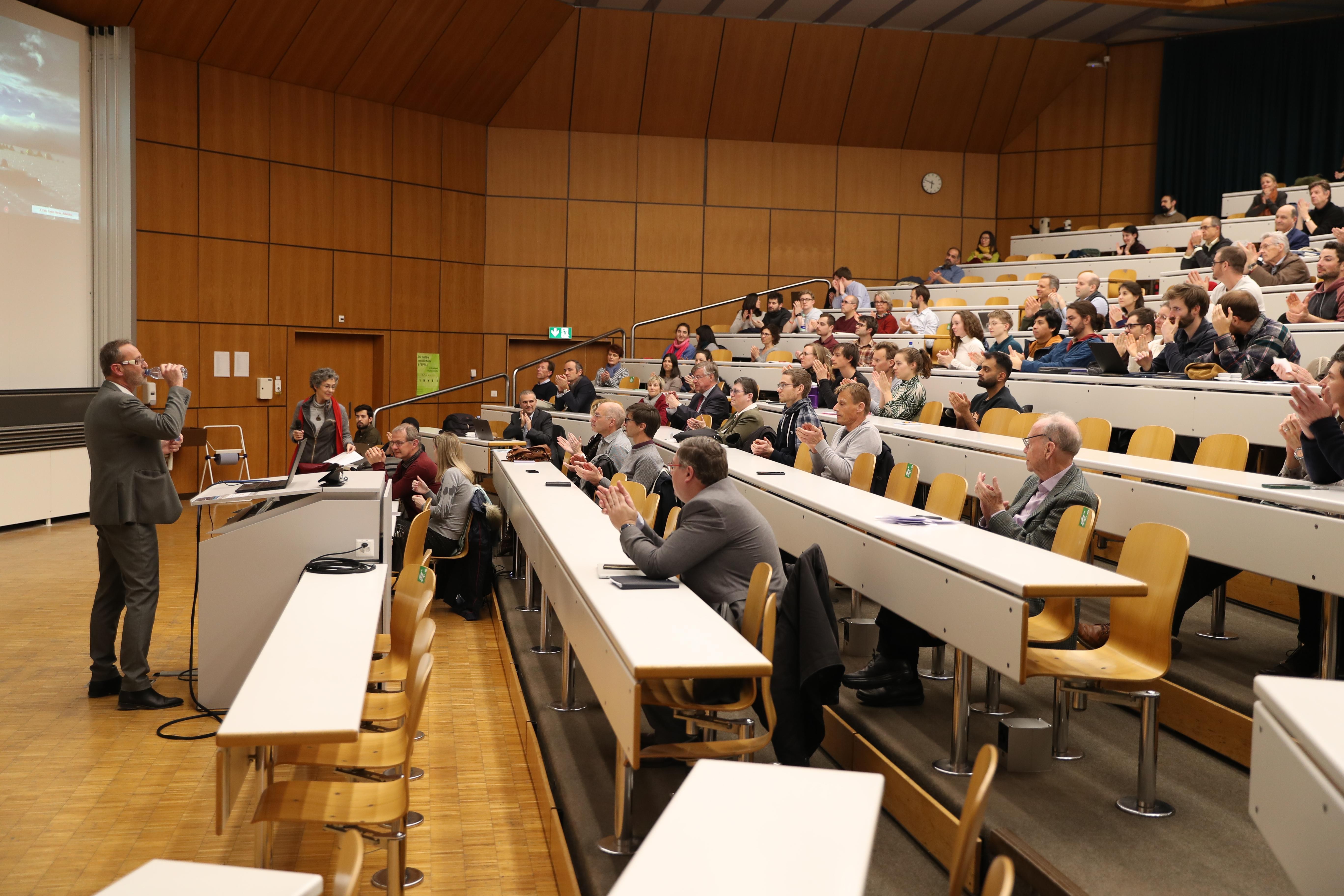 Some shots of the exciting inaugural lecture - EPFL