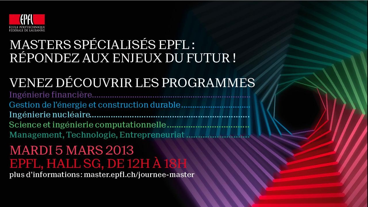 Journée des Masters Spécialisés - EPFL