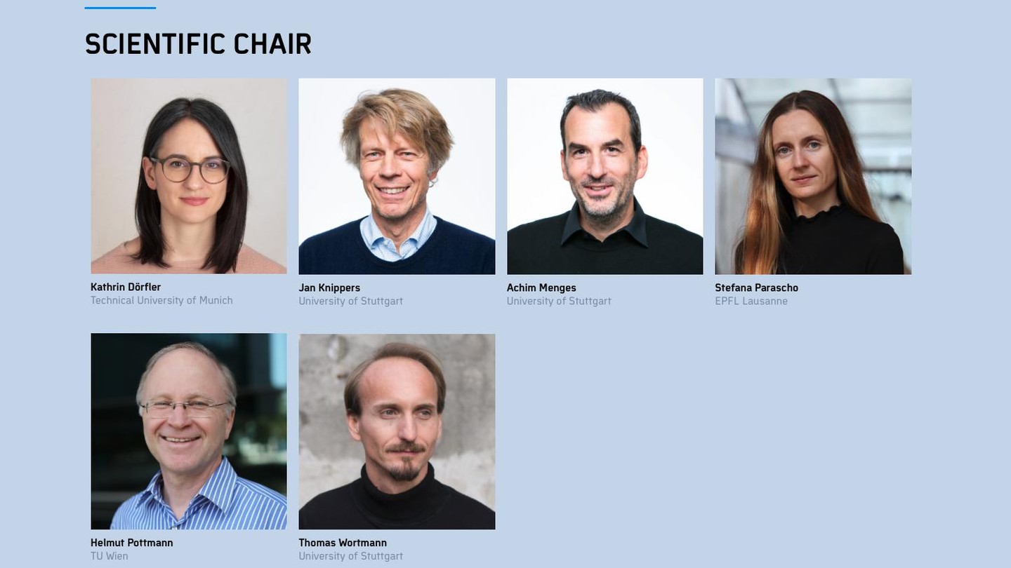 Stefana Parascho serving on the Scientific Chair at AAG 2023 - EPFL