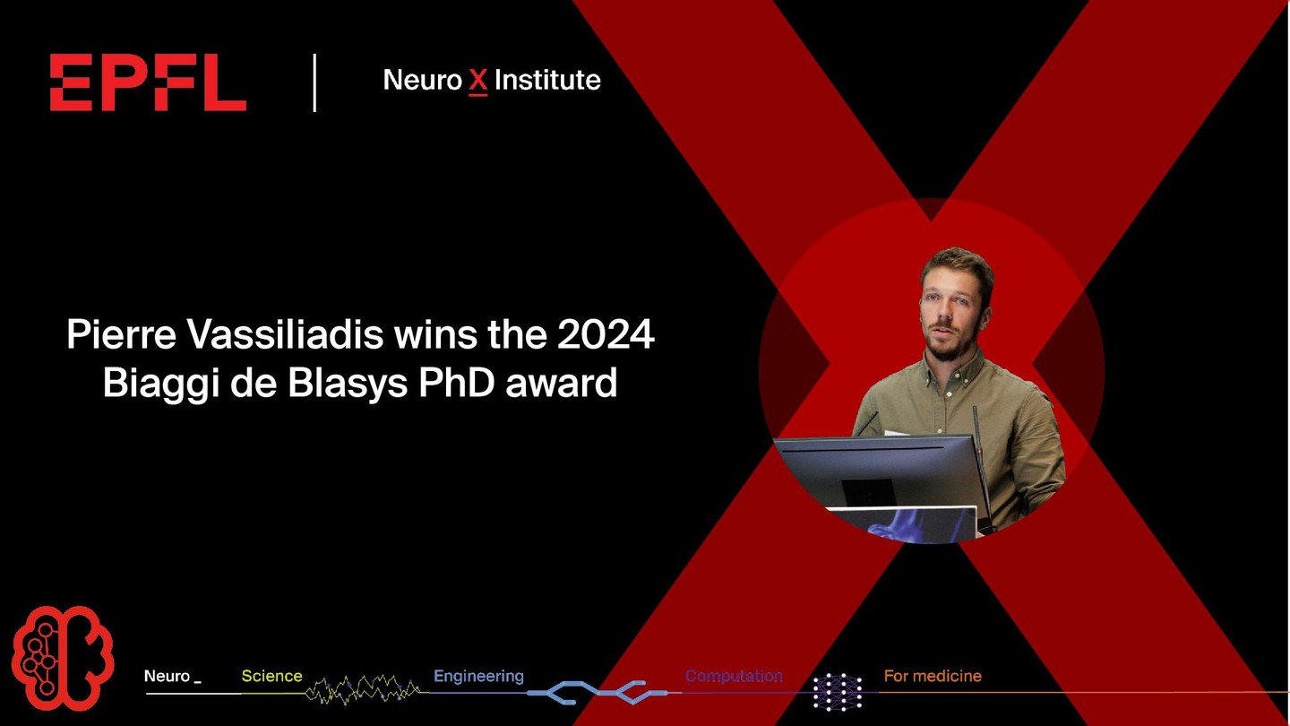 Pierre Vassiliadis awarded the 2024 Biaggi de Blasys PhD Award - EPFL