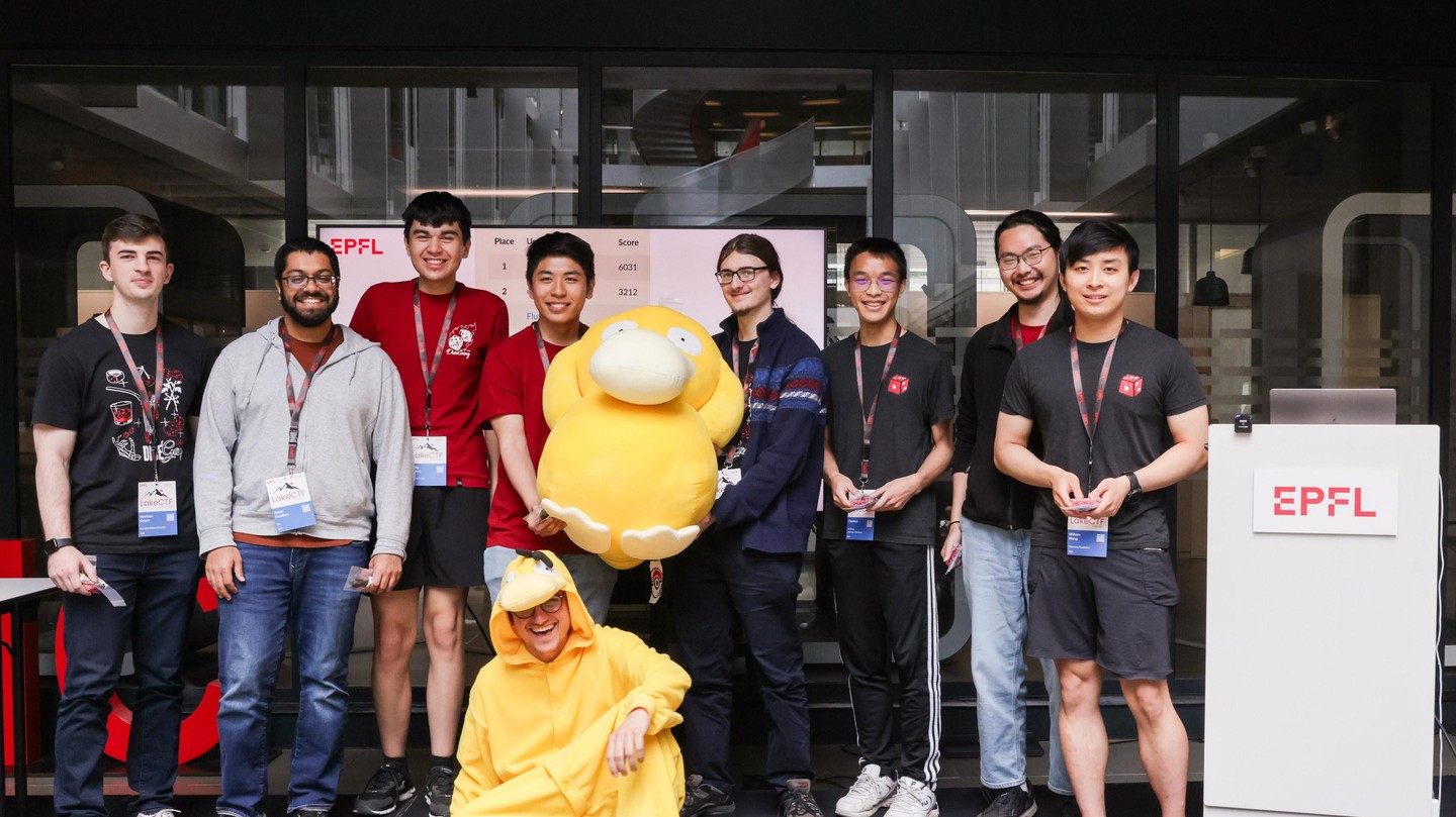 Team DiceGang wins 2024 LakeCTF, EPFL's cyber security competition - EPFL