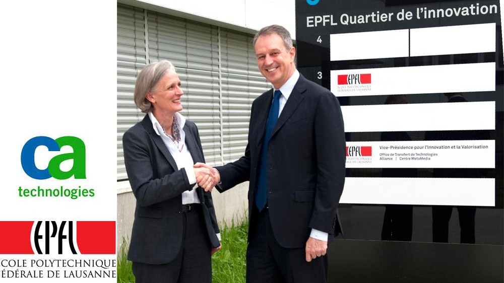 CA Technologies supports the Innogrants for 5 years - EPFL