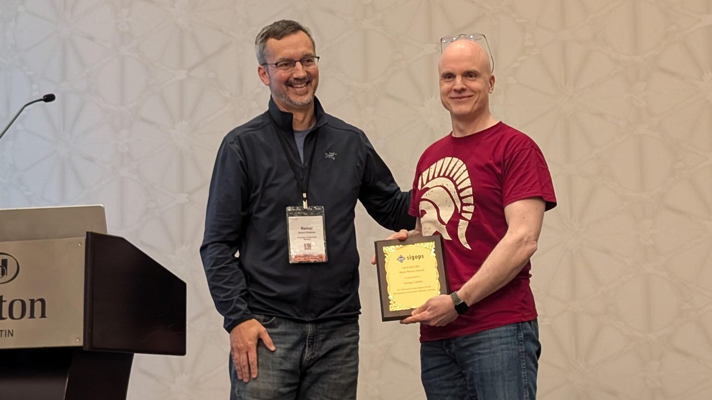 George Candea wins highest honor in systems research - EPFL