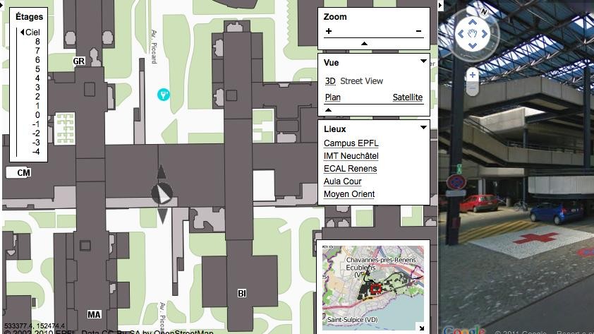 EPFL en 3D grâce à plan.epfl.ch - EPFL