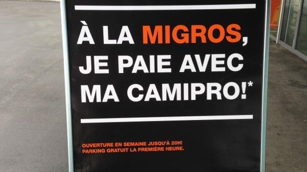 I pay with my Camipro card at Migros! - EPFL