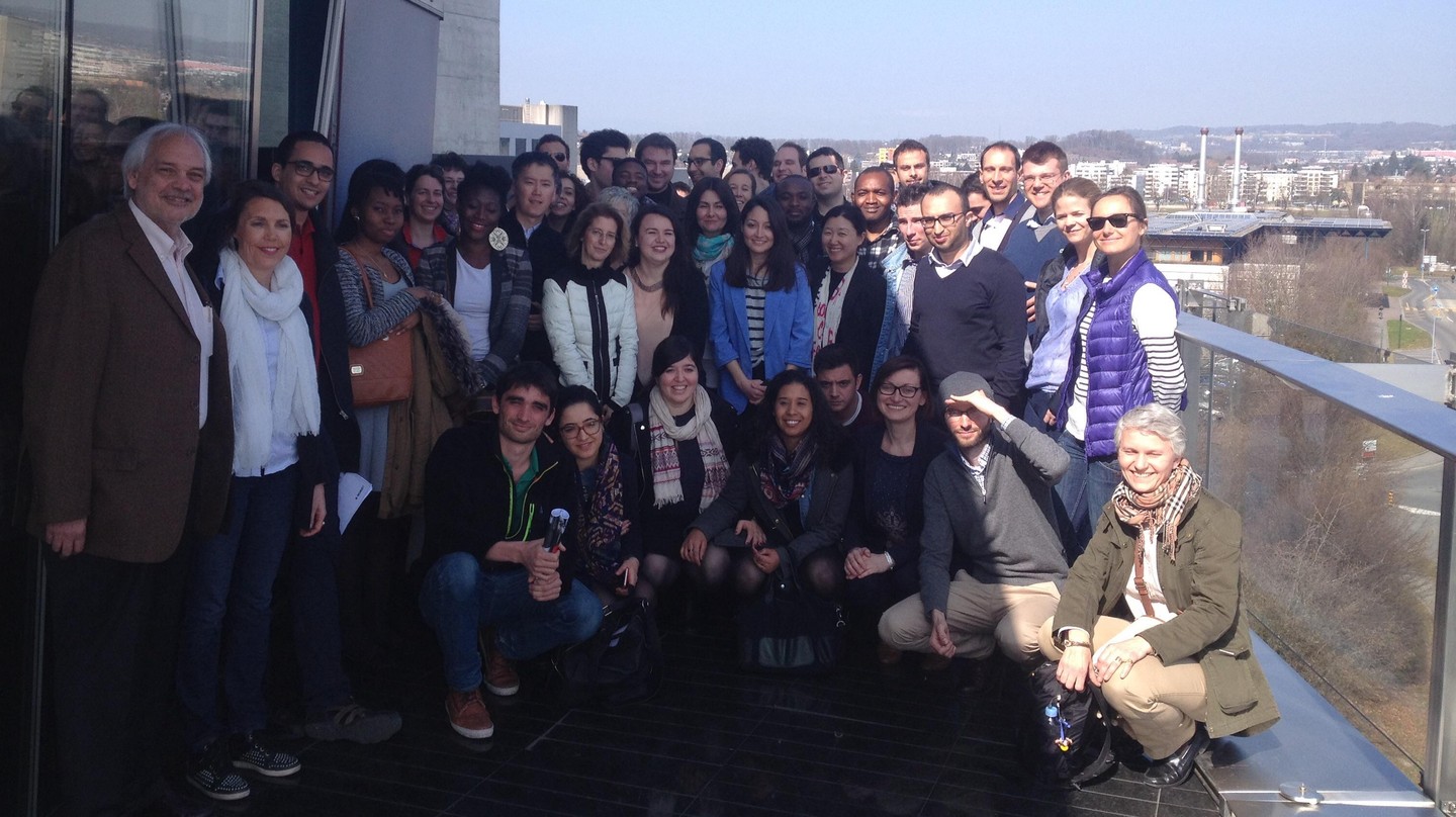 IML students from Paris meet the Lausanne IML team and students - EPFL