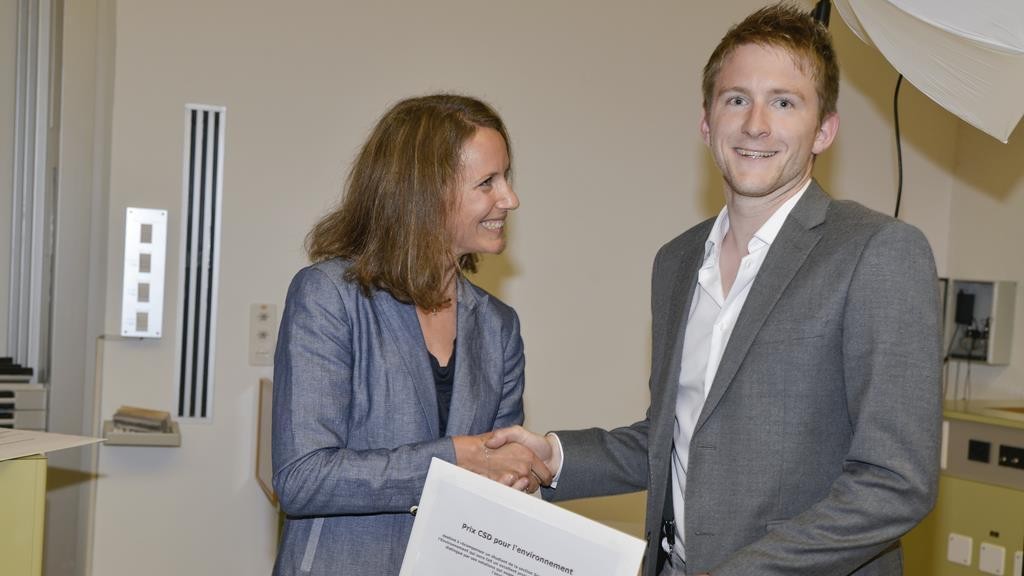 CSD environment award - Jérémy Unternährer - EPFL