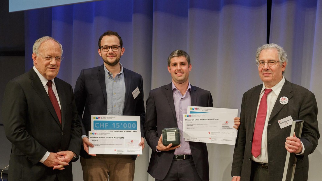Intento SA wins CTI Swiss Medtech Award - EPFL