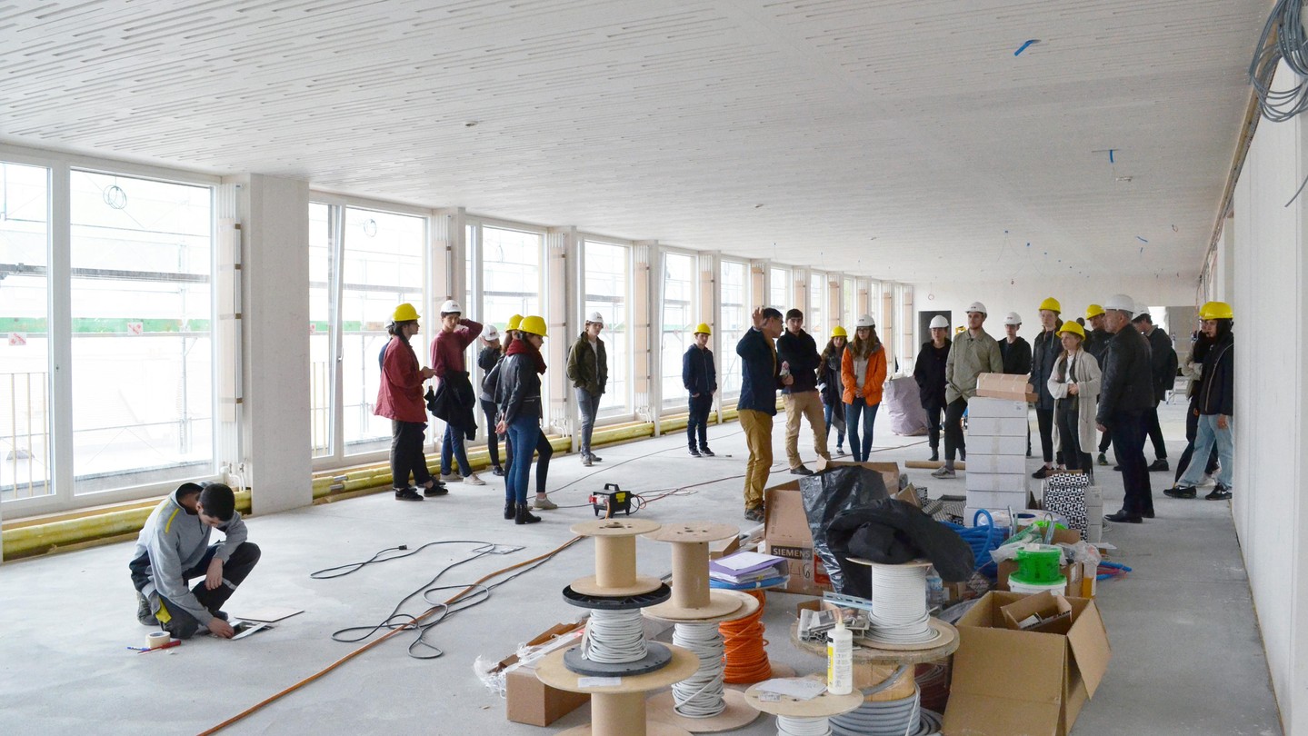 Visit of the Working Space construction site - EPFL