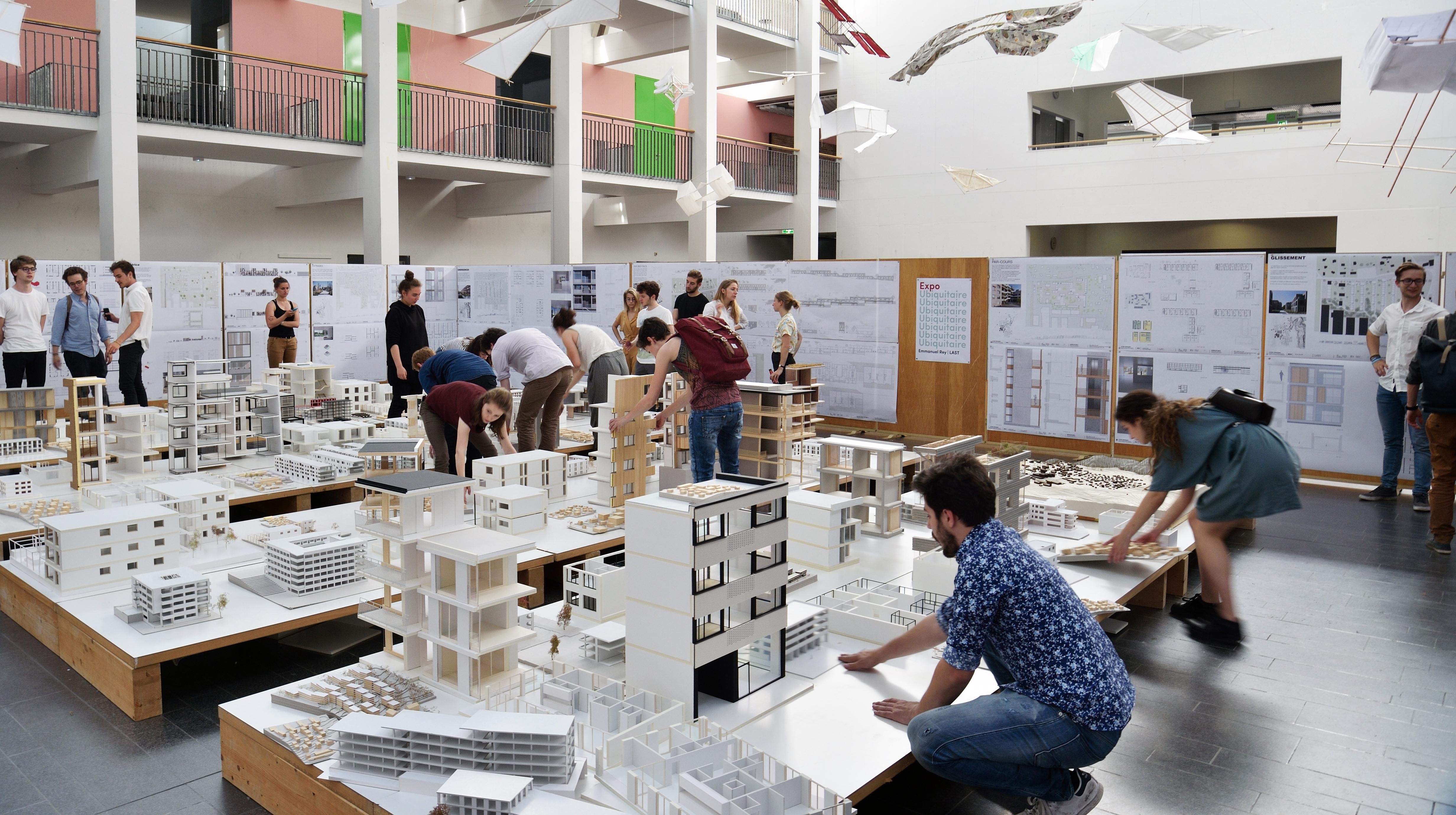 Exhibition of the architectural design studios of the EPFL