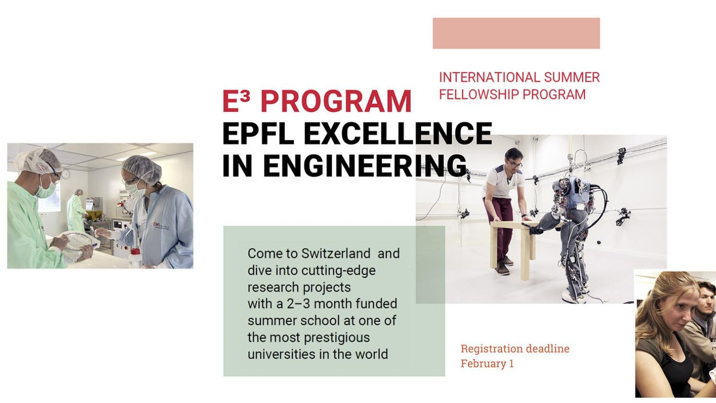 New Excellence in Engineering Program attracts over 2000 applicants - EPFL