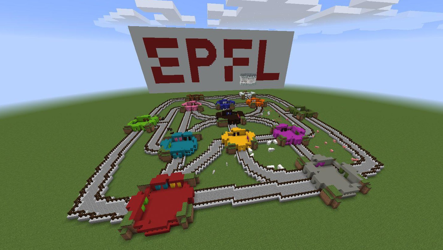 Matheminecraft: when Mathematics merge with Minecraft - EPFL